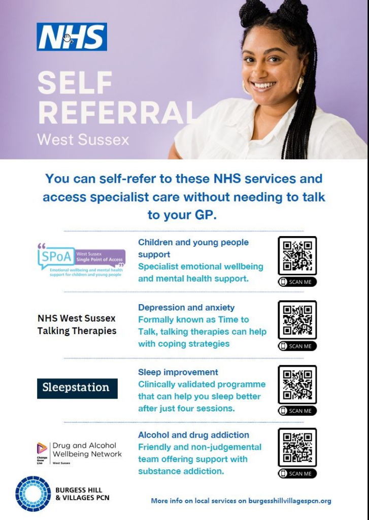 Self Referral - The Brow Health Centre